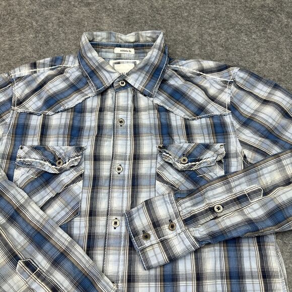 Buckle | Shirts | Bke Western Shirt Mens Small Athletic Fit Plaid ...
